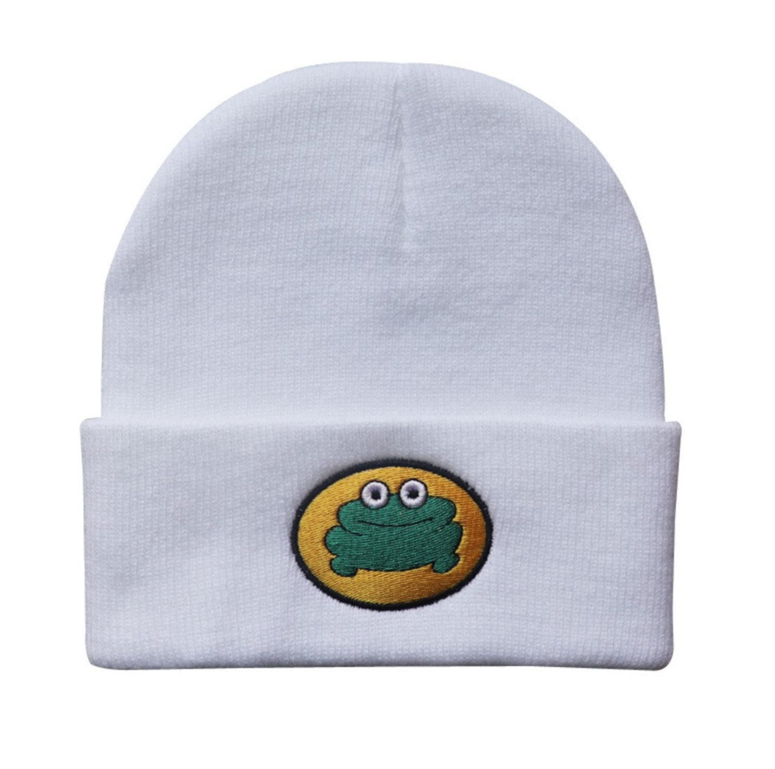 Embroidered Parappa the Rapper Beanie Frog Knit Cuffed Beanie - Etsy