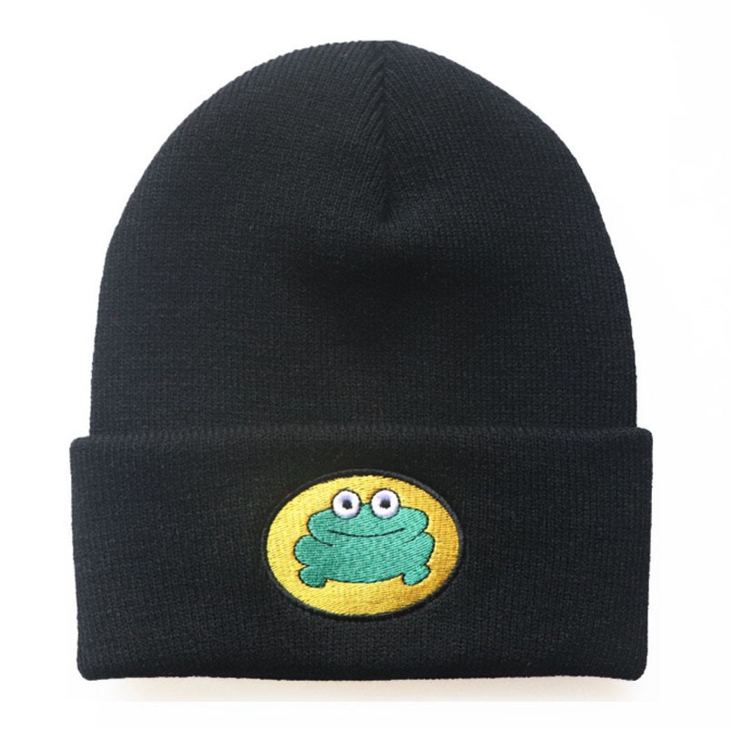 Embroidered Parappa the Rapper Beanie Frog Knit Cuffed Beanie - Etsy