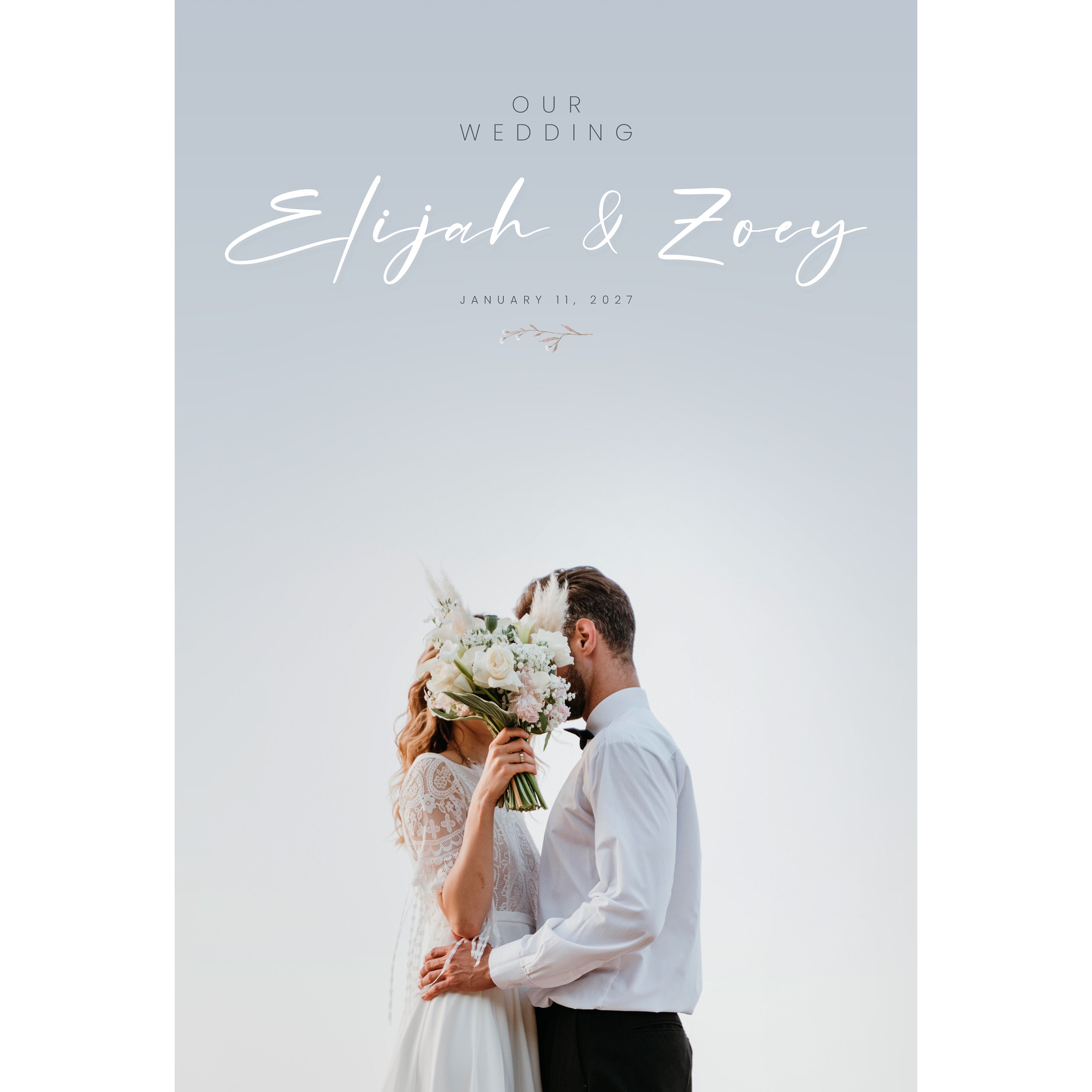 Photobook Cover Template for Square Wedding Album, Instant Download ...