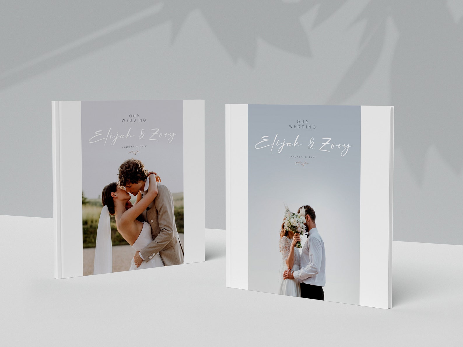 Photobook Cover Template for Square Wedding Album, Instant Download ...