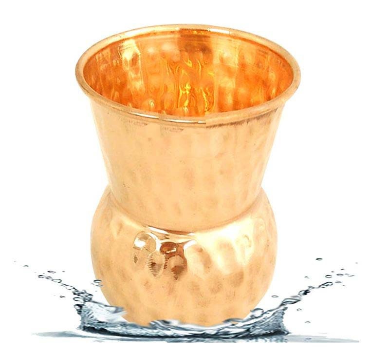 Unique Traditional Pure Copper Thali Set, 8 Pieces, Beautiful Dinner ...