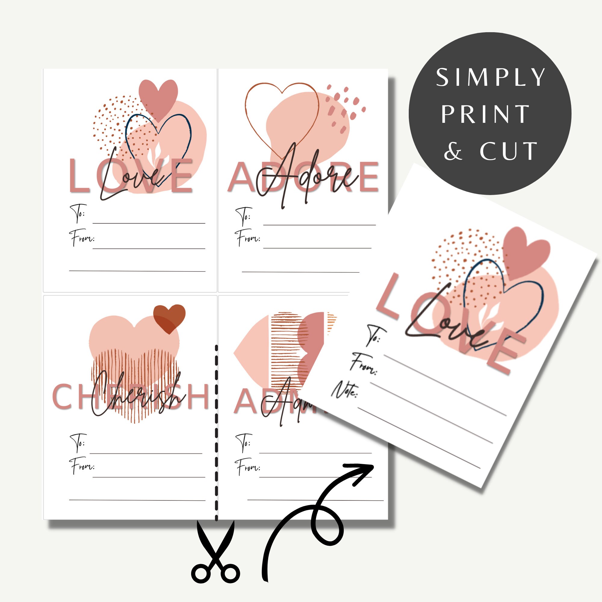 Printable Valentines Day Cards Secret Admirer Cards Friends Valentine ...