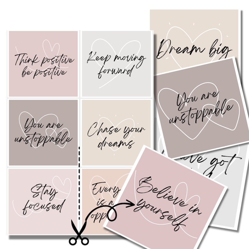 Kindness & Motivation Cards Pack: Inspiring Lunch Notes, Printable ...