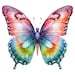 Rainbow Butterfly Garden Clipart Pack – Colorful Butterfly Pngs for ...