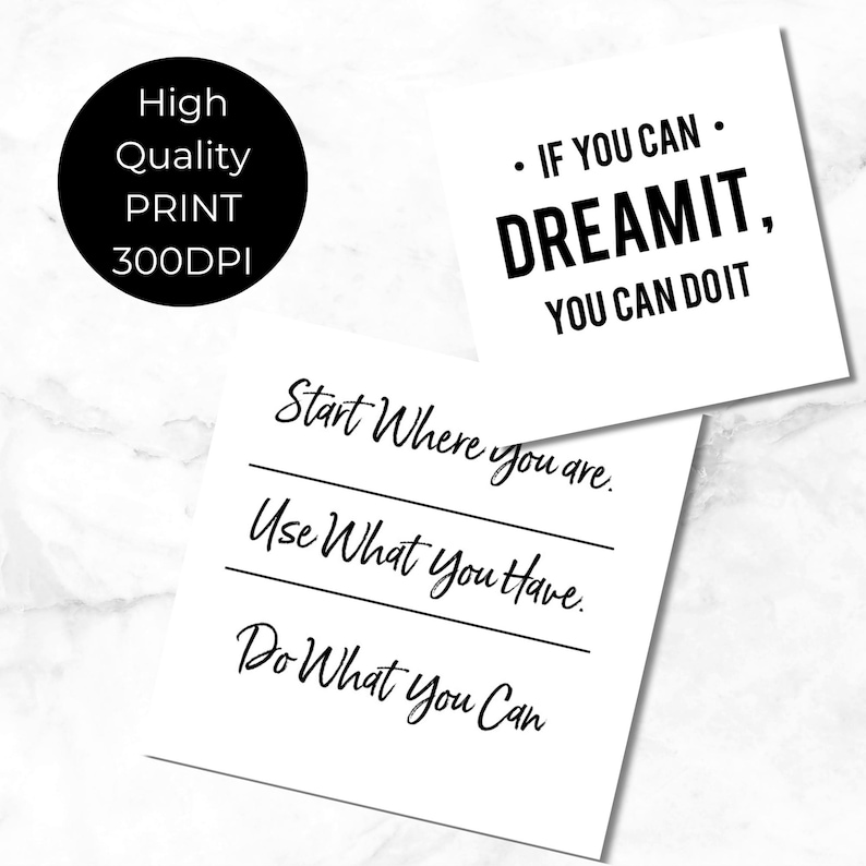204 Positive Quote Cards: Inspirational Journal & Planner Sayings ...