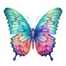 Rainbow Butterfly Garden Clipart Pack – Colorful Butterfly Pngs for ...