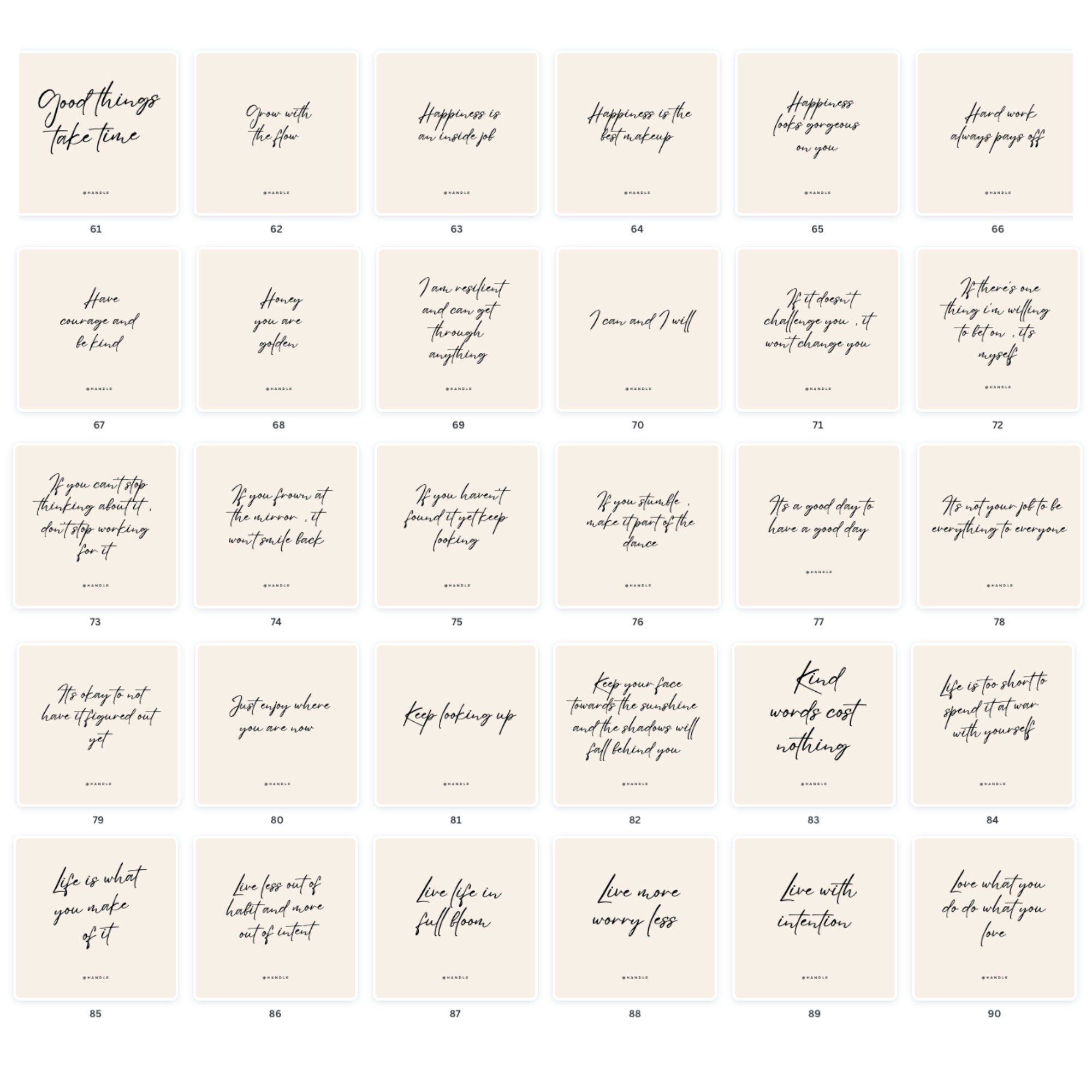 Social Media Templates for CANVA Inspirational Quotes Canva Instagram ...