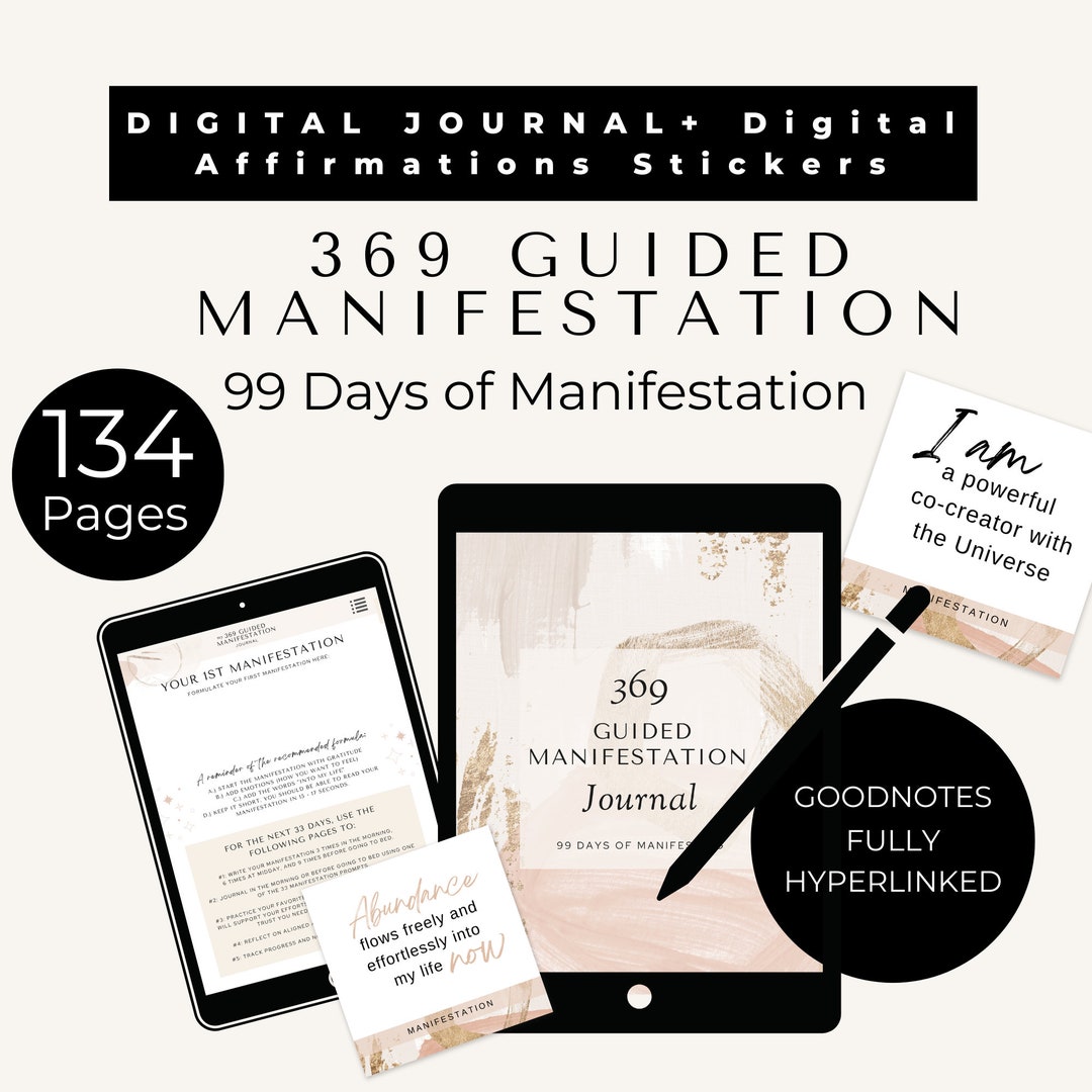 Digital Manifestation Journal Journal for Ipad, Goodnotes Digital ...
