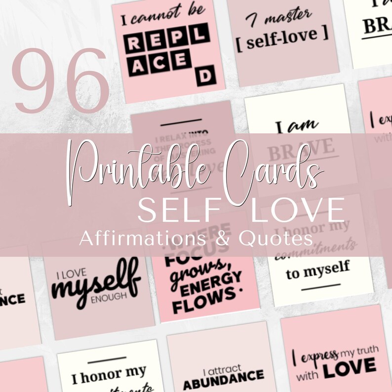 Printable Self Love Cards: Inspirational Quotes & Motivational ...