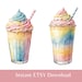 Milkshake Clipart Pack Rainbow Perfect for Kids Party Invitations ...