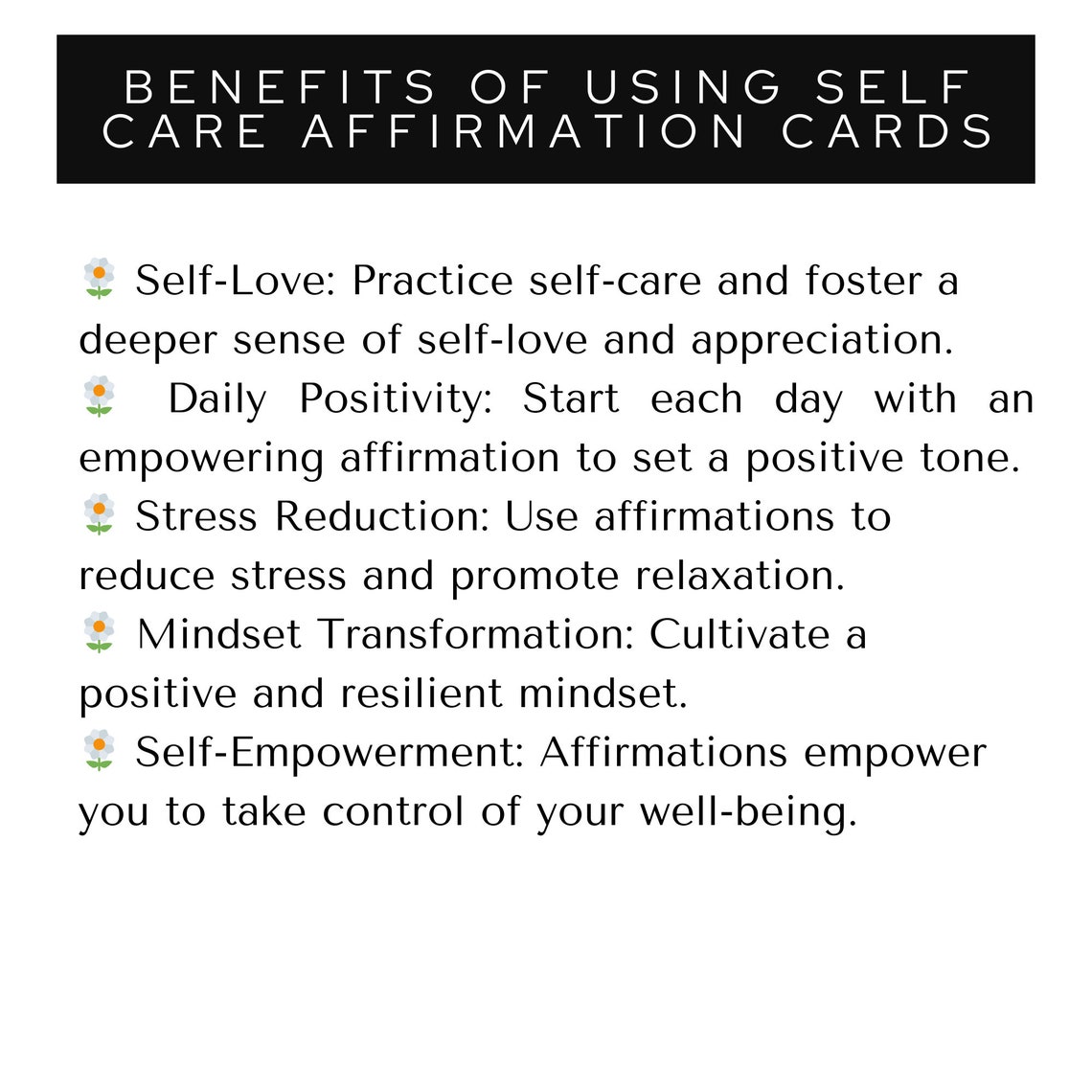 Self Care Affirmation Cards Printable Cards Daily Self Care ...