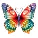Rainbow Butterfly Garden Clipart Pack – Colorful Butterfly Pngs for ...