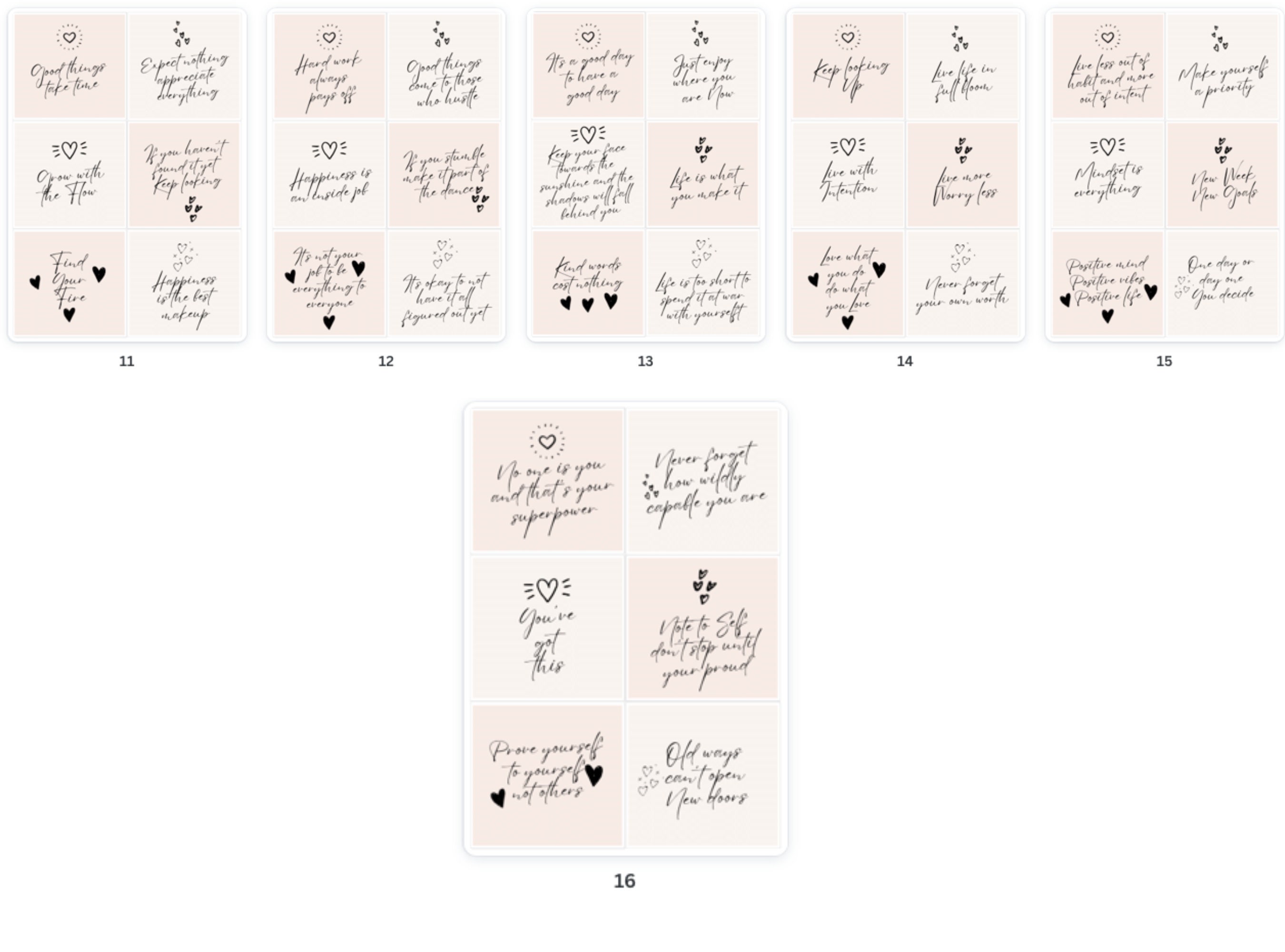 Inspirational Quotes Card Templates: Printable Canva PLR Digital ...