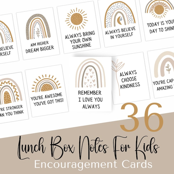 Lunch Box Cards - Etsy