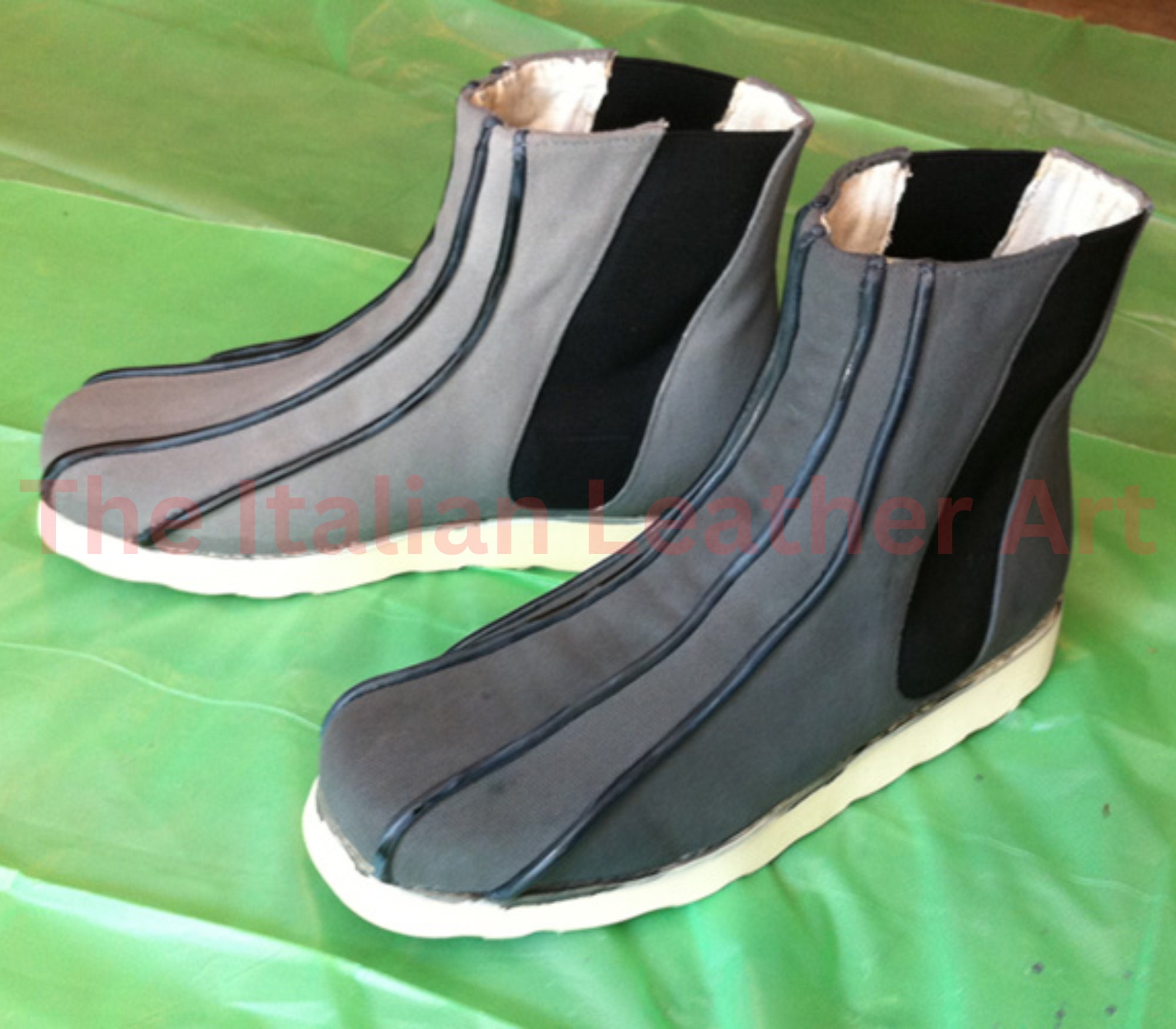 Men Boba Fett Inspired Canvas Customs Boots Unisex Soft - Etsy