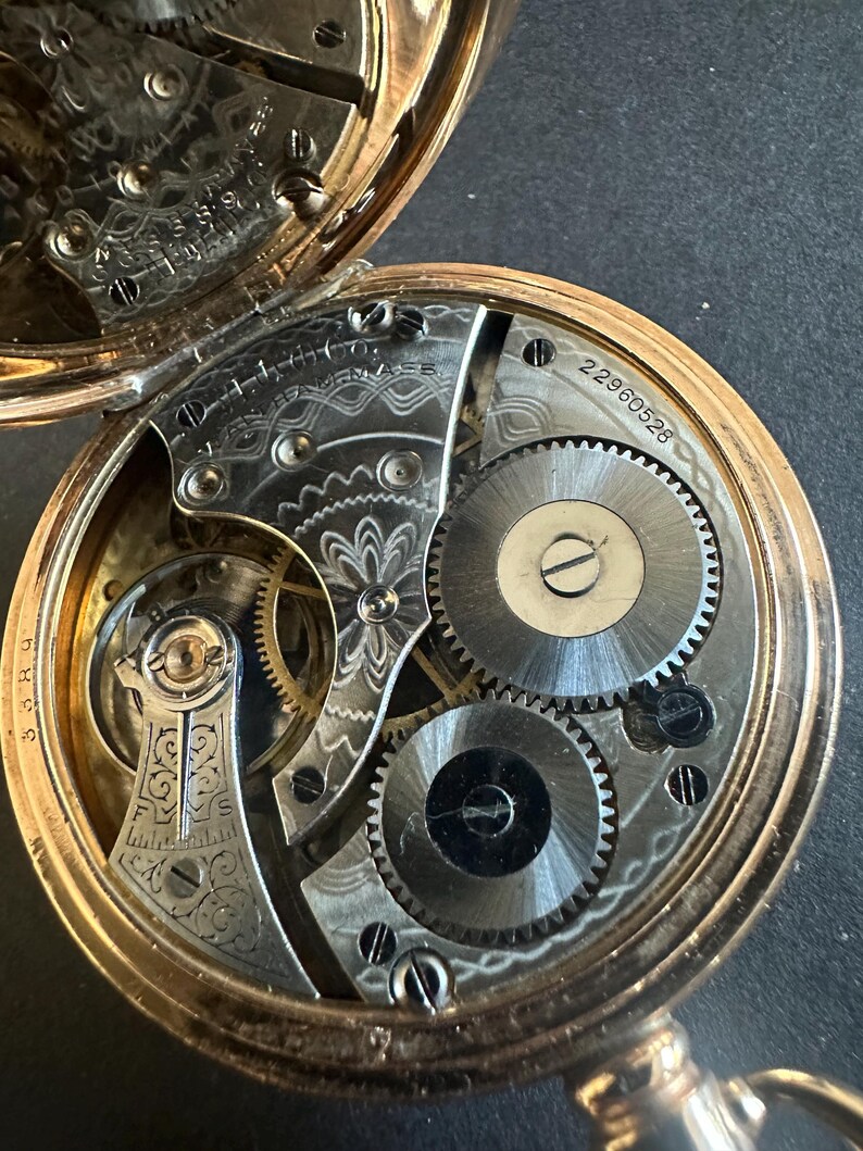 Antique 10ct Gold Plated Waltham Pocket Watch 1919 - Etsy