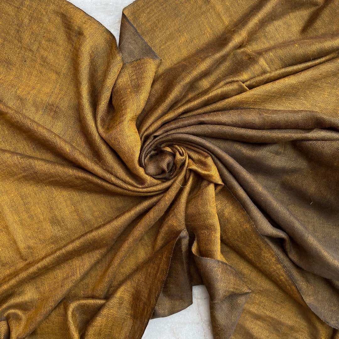 Mustard Peruvian Vicuña Fiber, Knitted Reversible Shawl, Vicuña Shawl ...