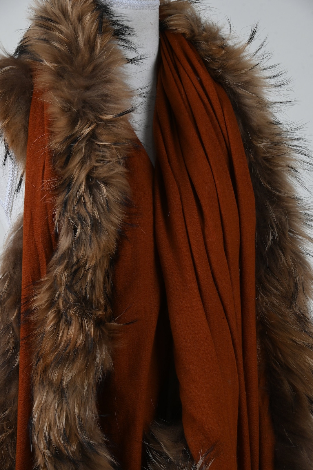 Fox Fur 100% Vicuña Hand Woven Shawl, Peruvian Alpaca Wool, Peru Scarf ...