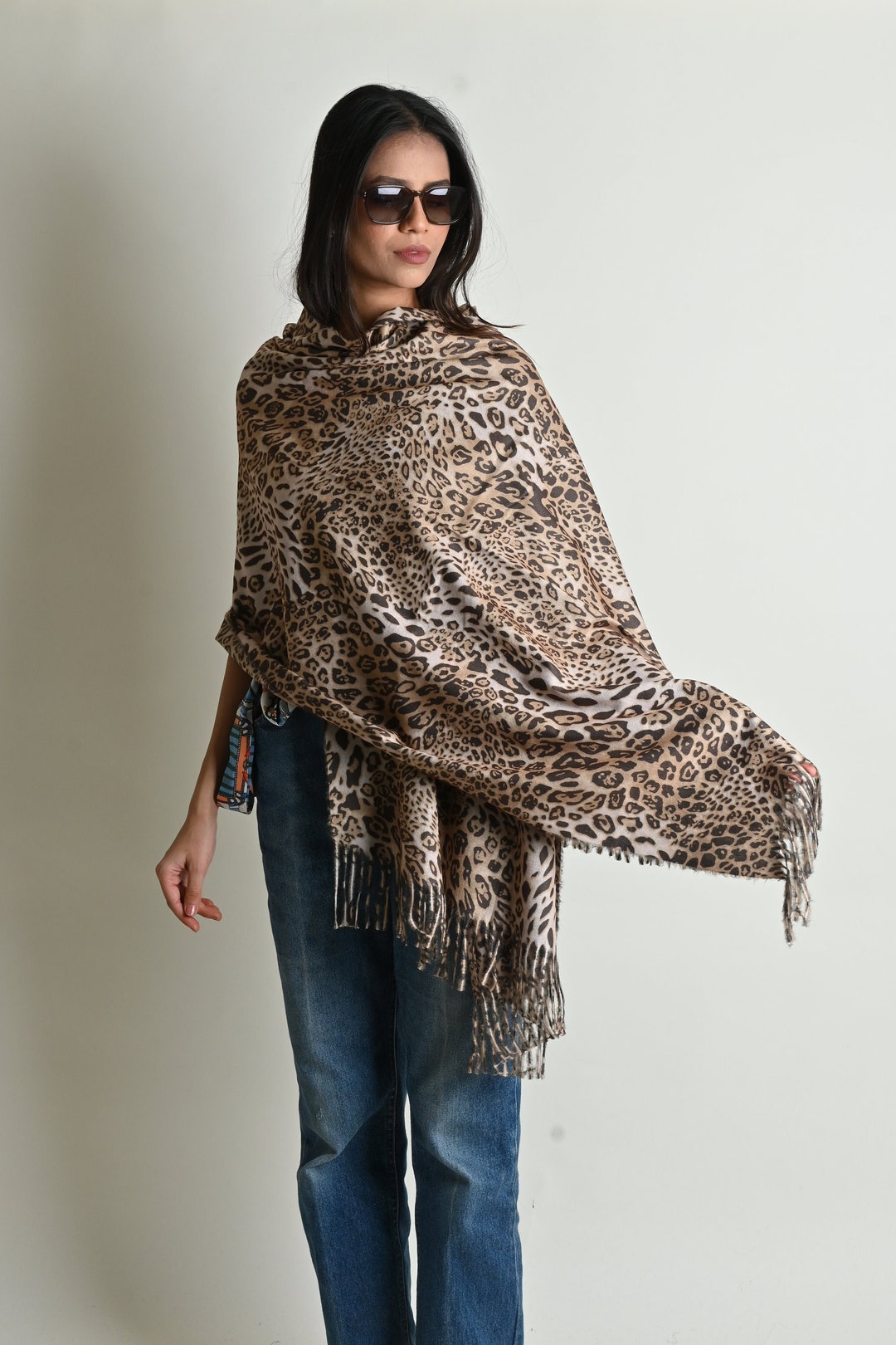 Leopard Print Scarf, Printed Scarf, Animal Print Scarf, Scarf for Women ...