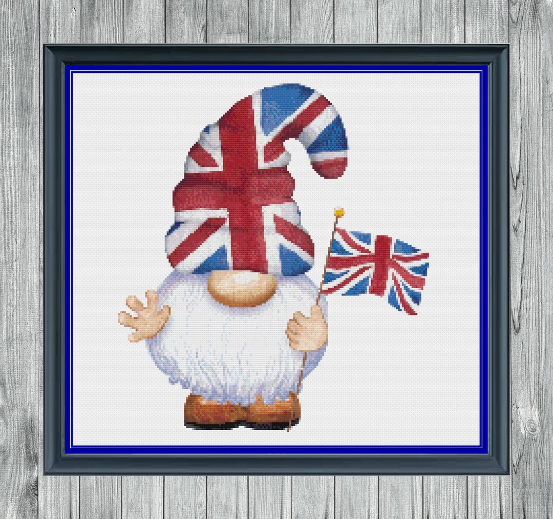 British Gonk Cross Stitch Pattern Max Colours Digital - Etsy Australia