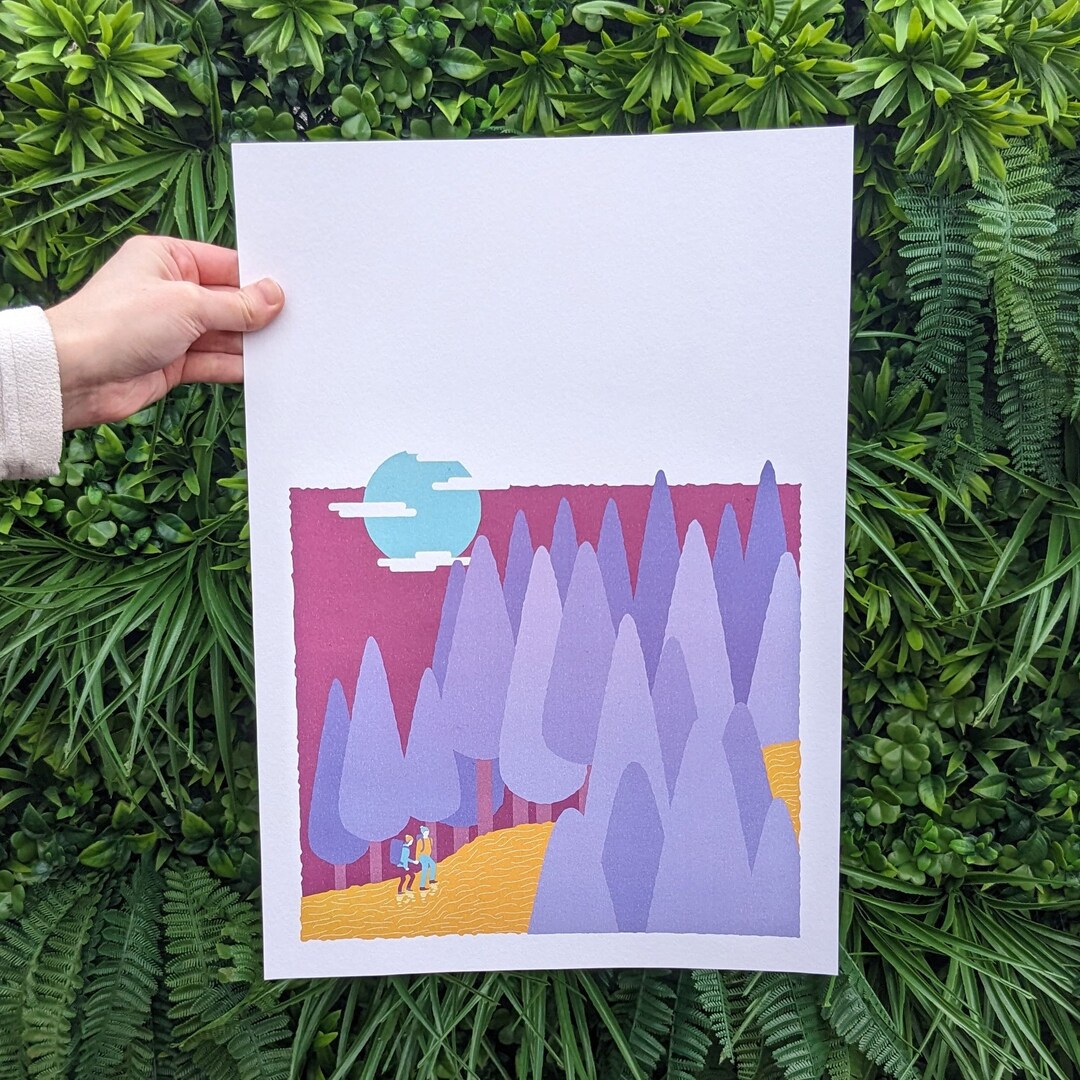 Adventure Hiking A4/A3 Print - Etsy
