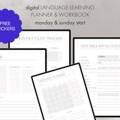 Language Note Taking Templates 2 Sizes Foreign Language Notes Class ...