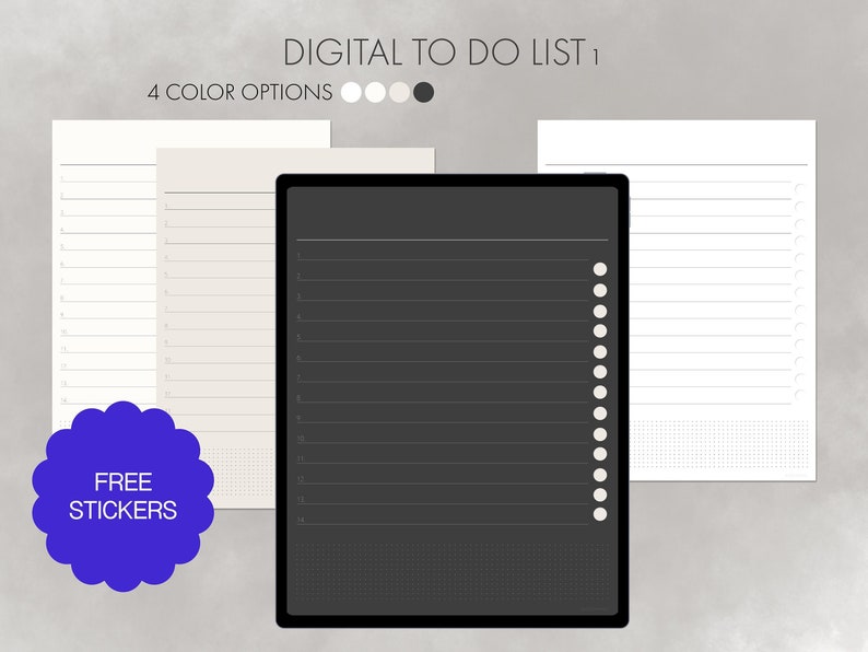To Do List for Ipad Goodnotes Notability Weekly to Do List - Etsy