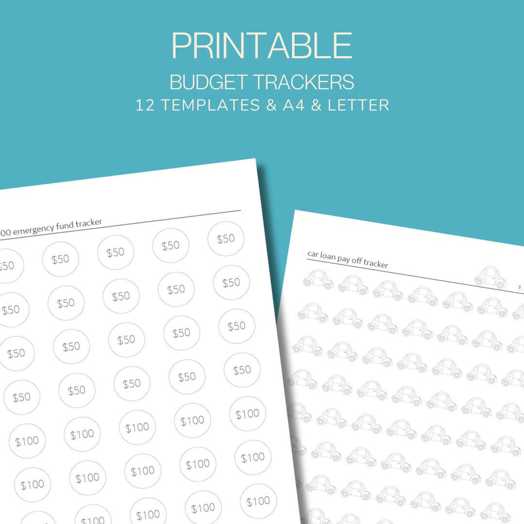 Printable Budget Trackers Routine Tracker Habit Tracker Challenges ...