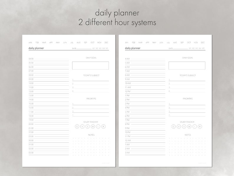 Printable Language Learning Planner PDF Notebook Vocabulary Grammar ...