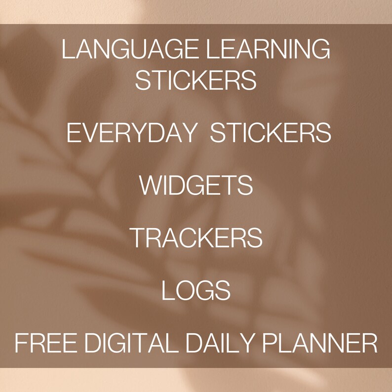 Blue Language Learning Digital Stickers Vocabulary Grammar Synonym ...