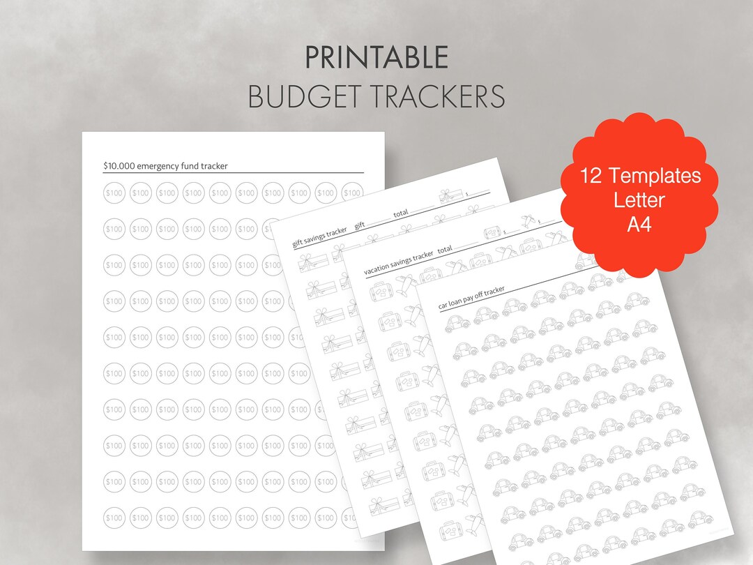 Printable Budget Trackers Routine Tracker Habit Tracker - Etsy