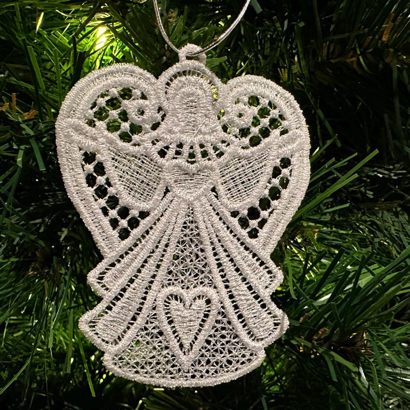 Lace Angel Ornament - Etsy
