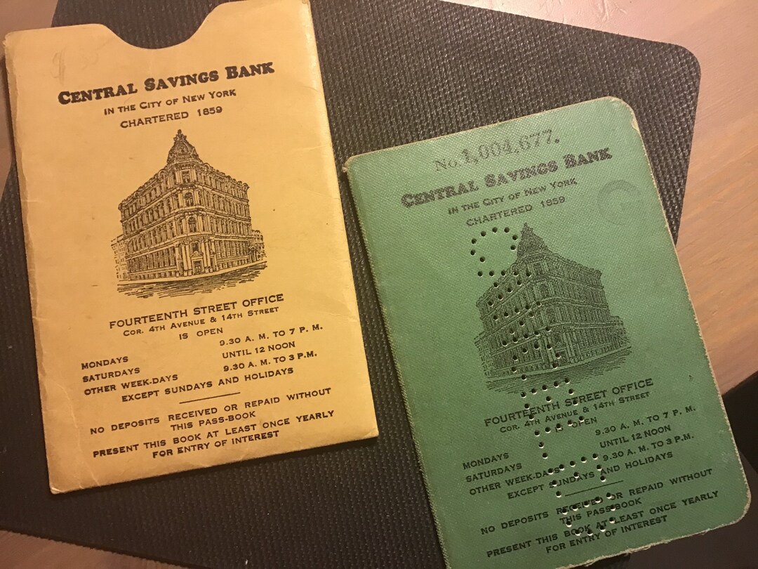 BANK BOOK. Great Depression - Etsy