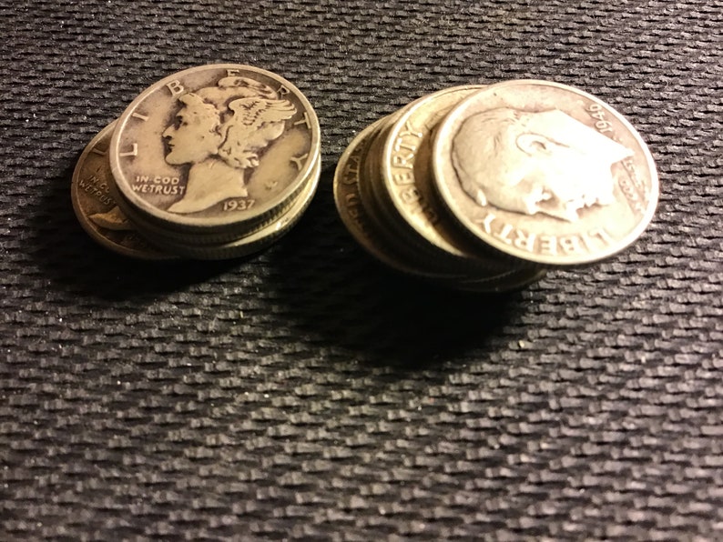 SILVER DIMES. - Etsy