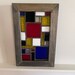 Wood Framed, Stained Glass Window Panel. - Etsy