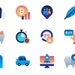 Gradient Icons Pack 100 Vector Icons AI PNG SVG - Etsy