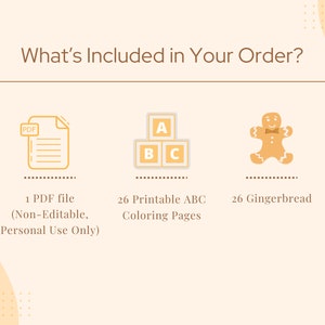 Christmas Printable for Kids Gingerbread ABC Coloring Page Preschool ...