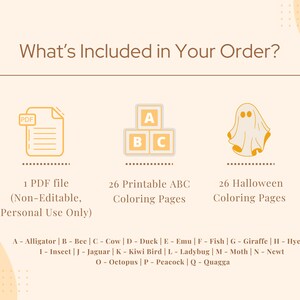 Printable Halloween Coloring 26 Alphabet Pages, Preschool, Kindergarten ...