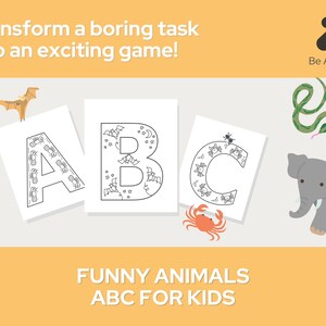 26 Abc Printable Alphabet Animals Coloring Pages, Preschool ...