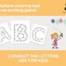 Printable Abc 26 Alphabet Connect the Letters Pages - Etsy
