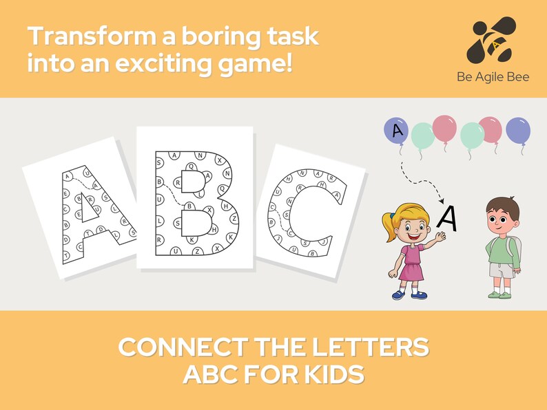 Printable Abc 26 Alphabet Connect the Letters Pages, Preschool ...