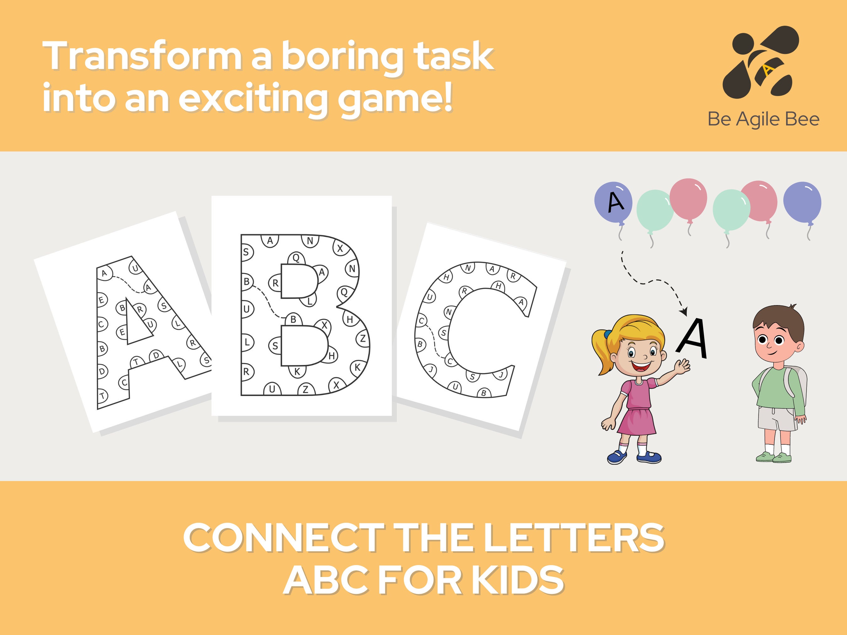 Printable Abc 26 Alphabet Connect the Letters Pages, Preschool ...