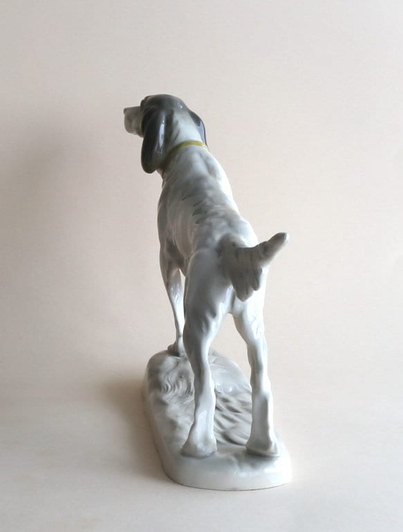 Porcelain Figurine Sculpture Hunting Dog Hertwig Katzhutte - Etsy
