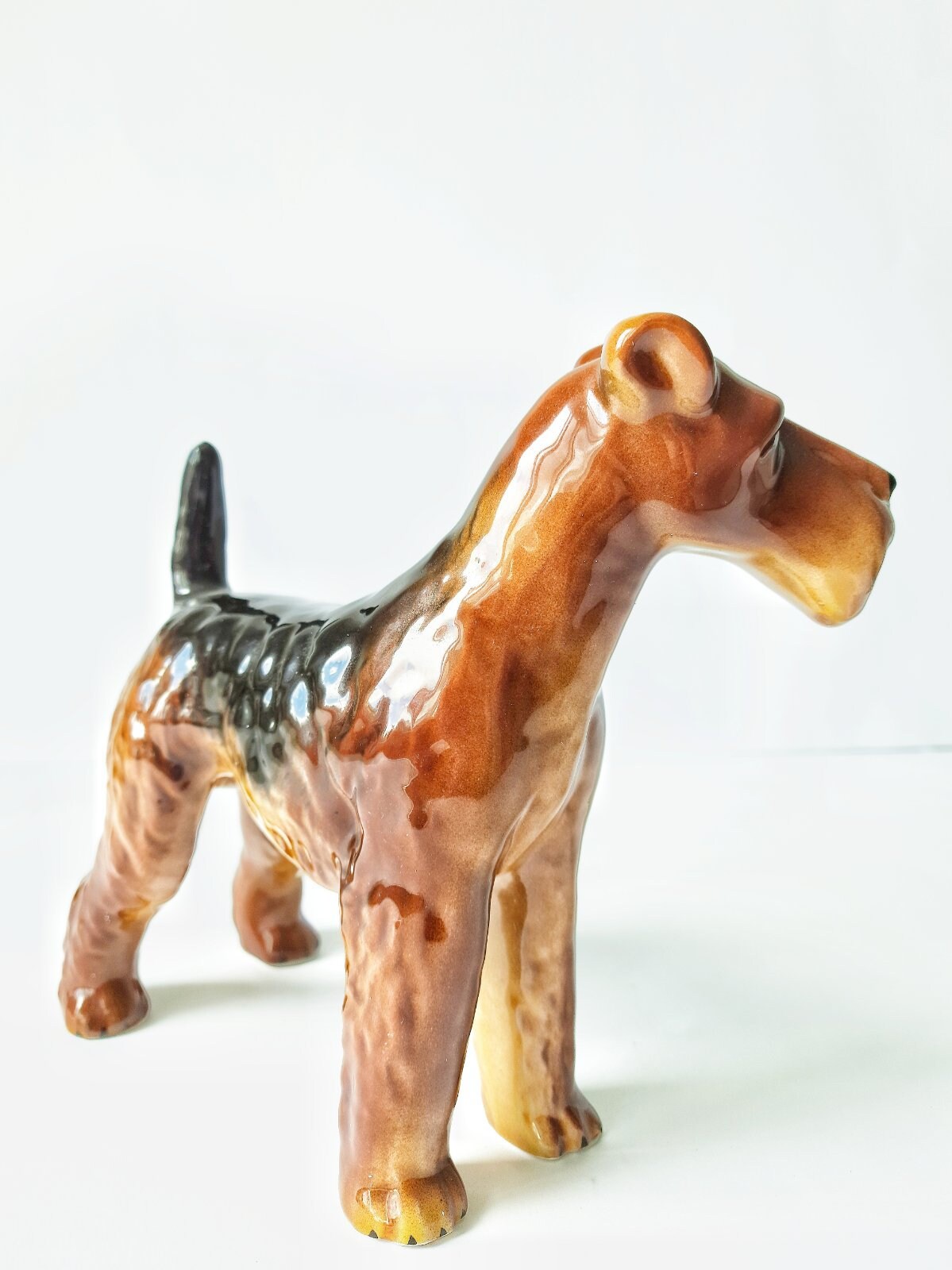 Porcelain Figurine Dog Airedale Terrier England Beswick - Etsy