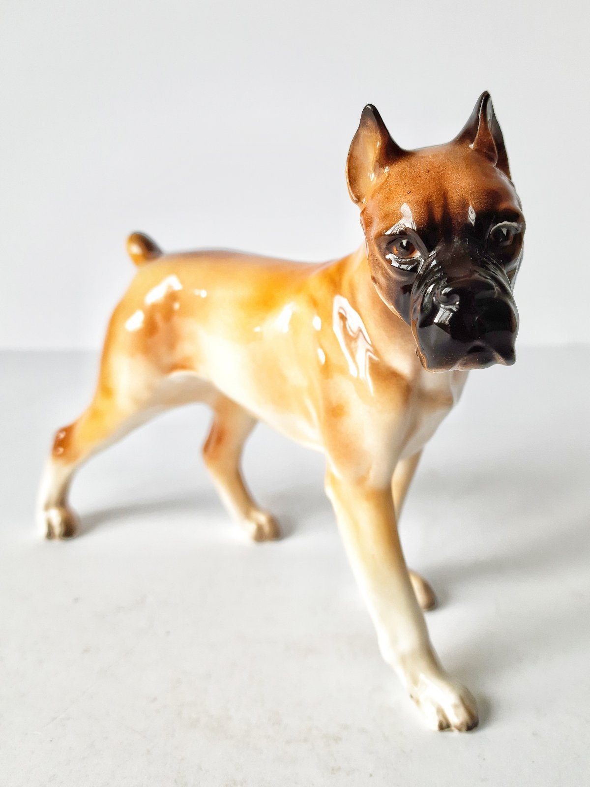 Porcelain Figurine Dog Boxer Porcelain Germany - Etsy