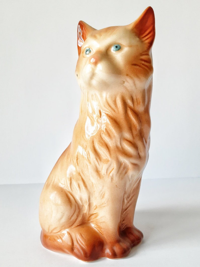 Porcelain Figurine Cat Cat Cluj Napoca Cervit Romania - Etsy