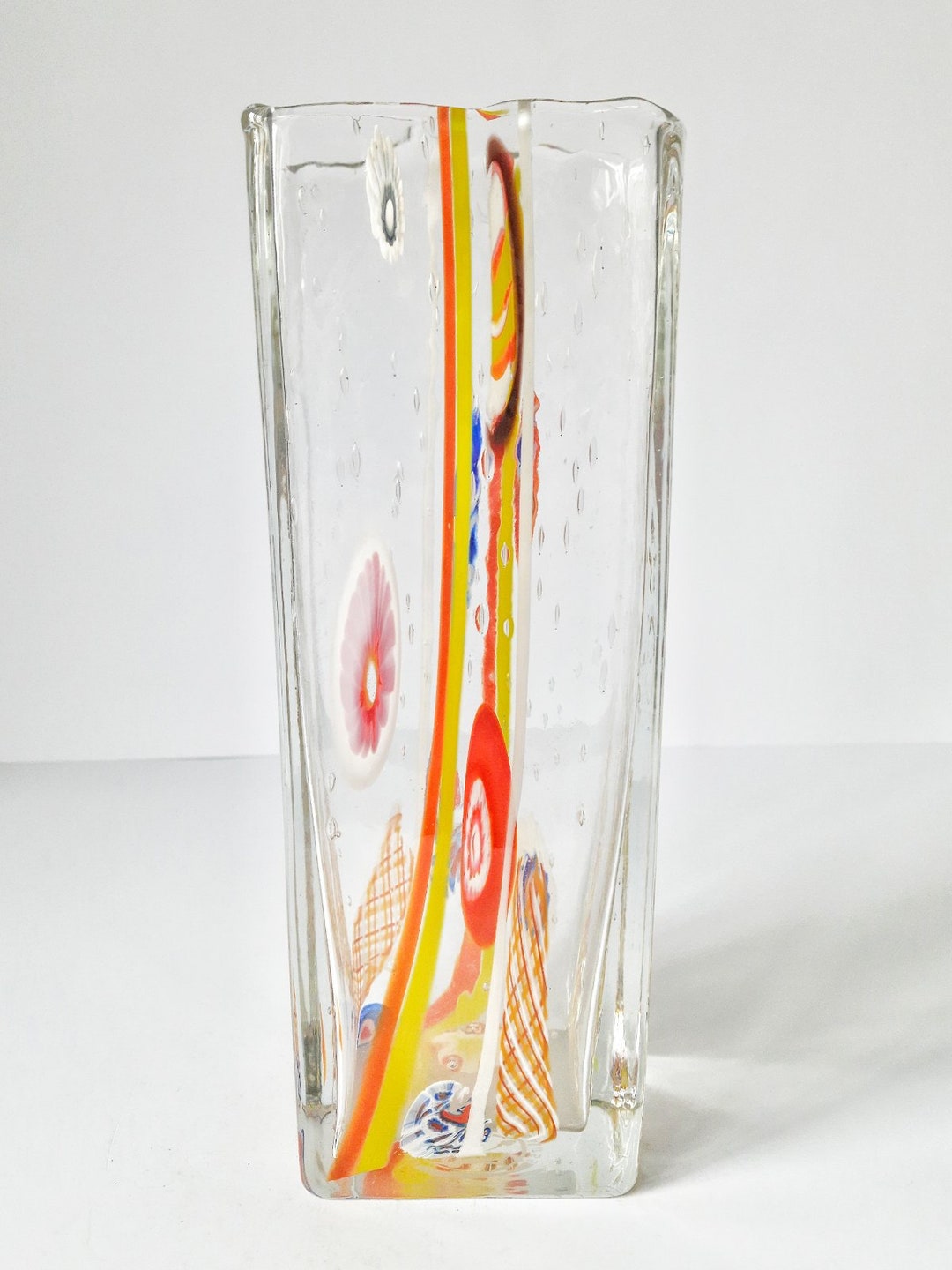 Vintage Ukrainian Folk Art Glassware Handmade Glass Figurine, Vase - Etsy
