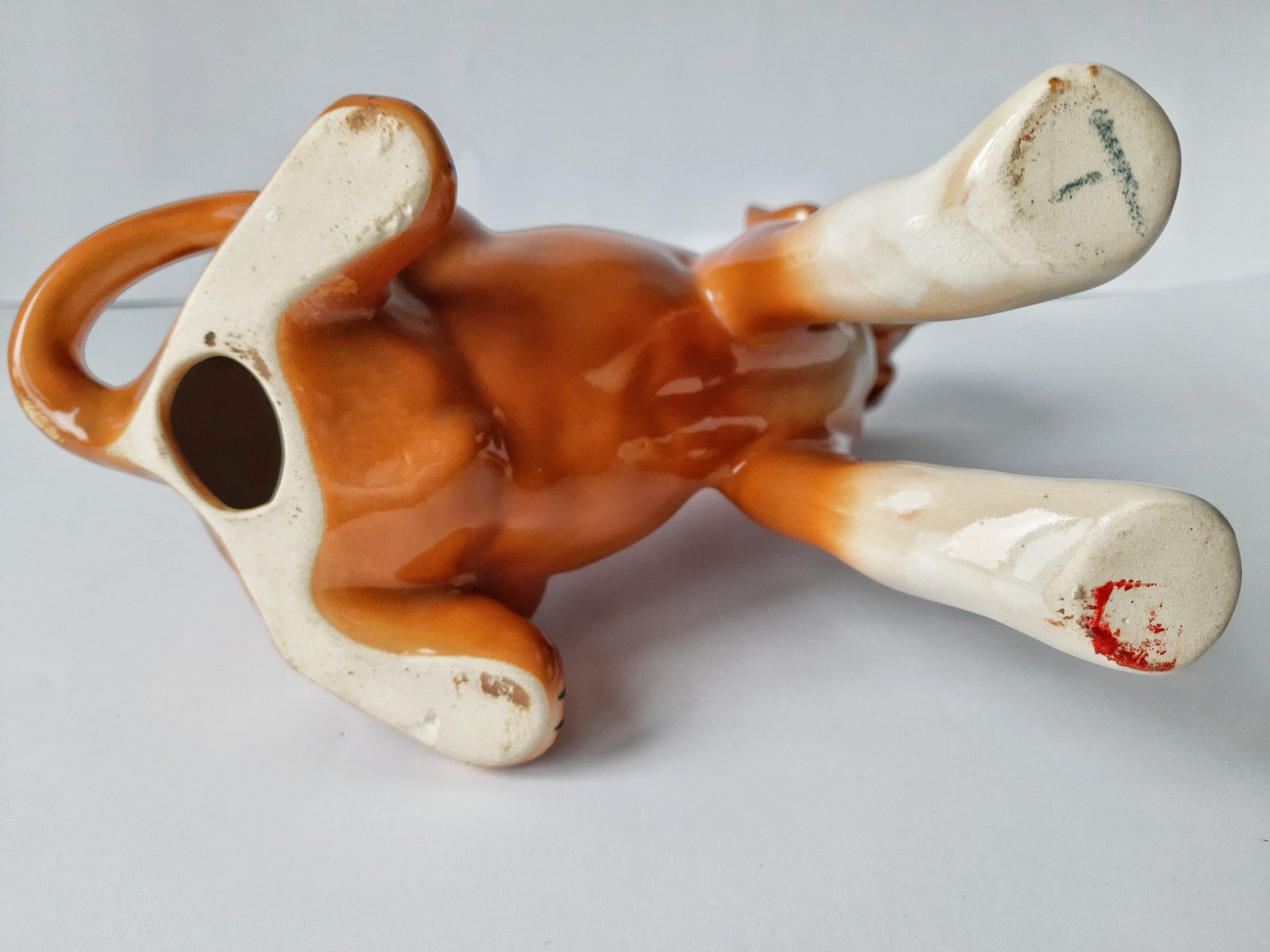 Porcelain Figurine Dog Boxer Bulldog Cluj Napoca Cervit - Etsy