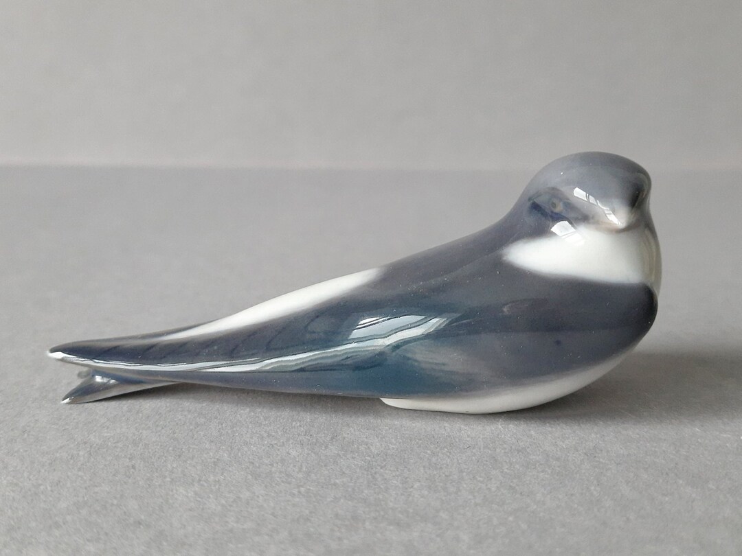 Porcelain Figurine Bird Swallow Royal Copenhagen Denmark - Etsy