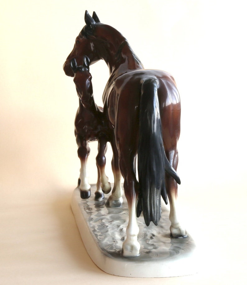 Porcelain Figurine Horse Hertwig Katzhutte Germany - Etsy